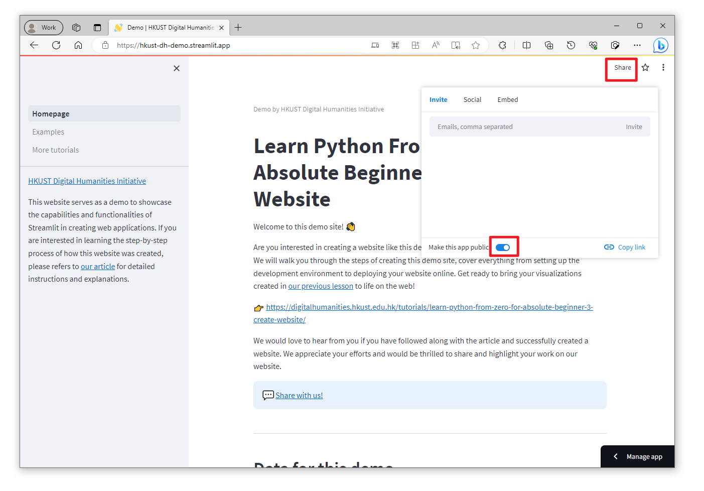Learn Python From Zero For Absolute Beginner 3 Create Website Hkust Digital Humanities